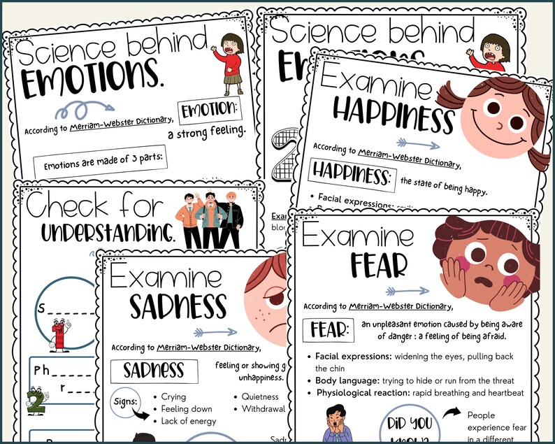 Emotions and the Body Kit Emotions Toolkit for Kids Feelings Pack Kids ...