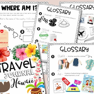 Travel Journal Kids Hawaii Travel Journal Kids Printable Hawaii Travel ...