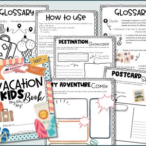 Travel Journal Kit Travel Journal Activities for Kids Travel Journal ...