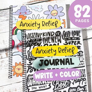 Anxiety Relief Journal Printable Anxiety Help Anxiety Workbook Anxiety ...