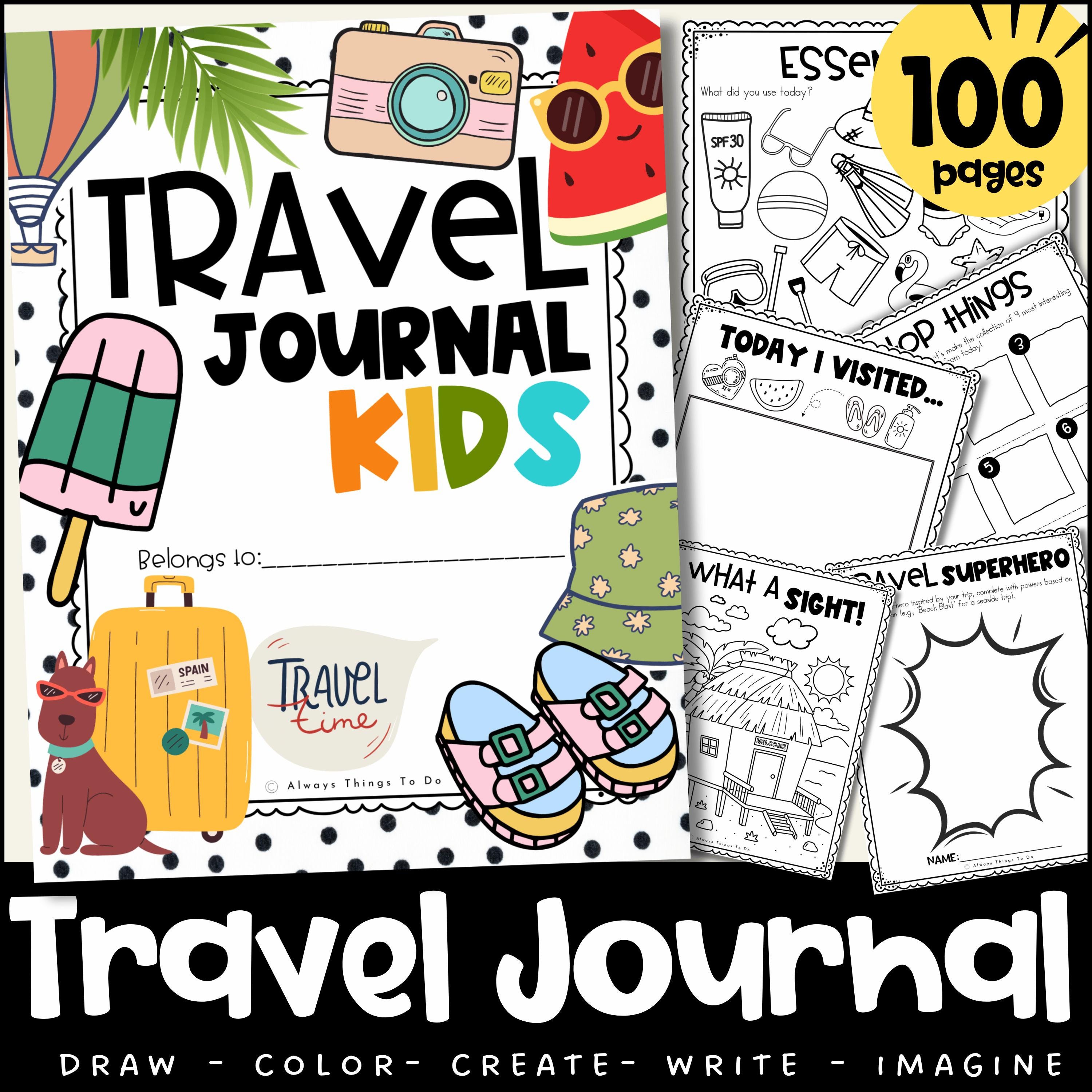 Travel Journal Printable Travel Journal for Kids Travel Book Activities ...