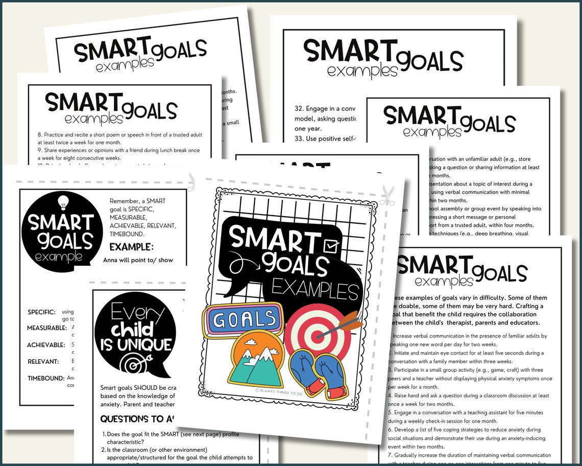 Selective Mutism Chart Selective Mutism Smart Goals Selective Mutism ...