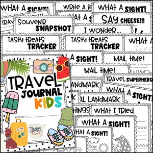 Travel Journal for Kids Travel Journal Printable Kids Travel Book ...