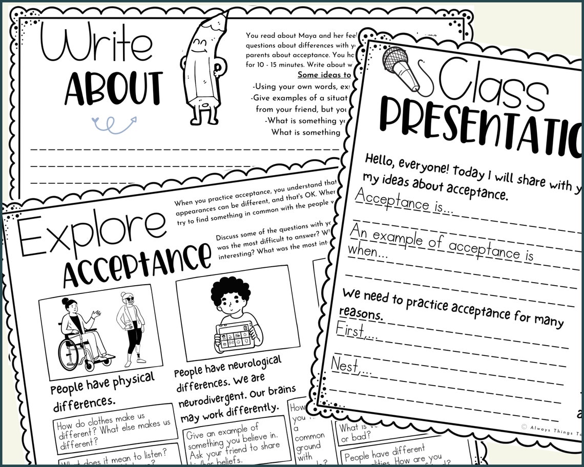 Neurodivergent Pride ADHD Acceptance ADHD Workbook for Kids ...