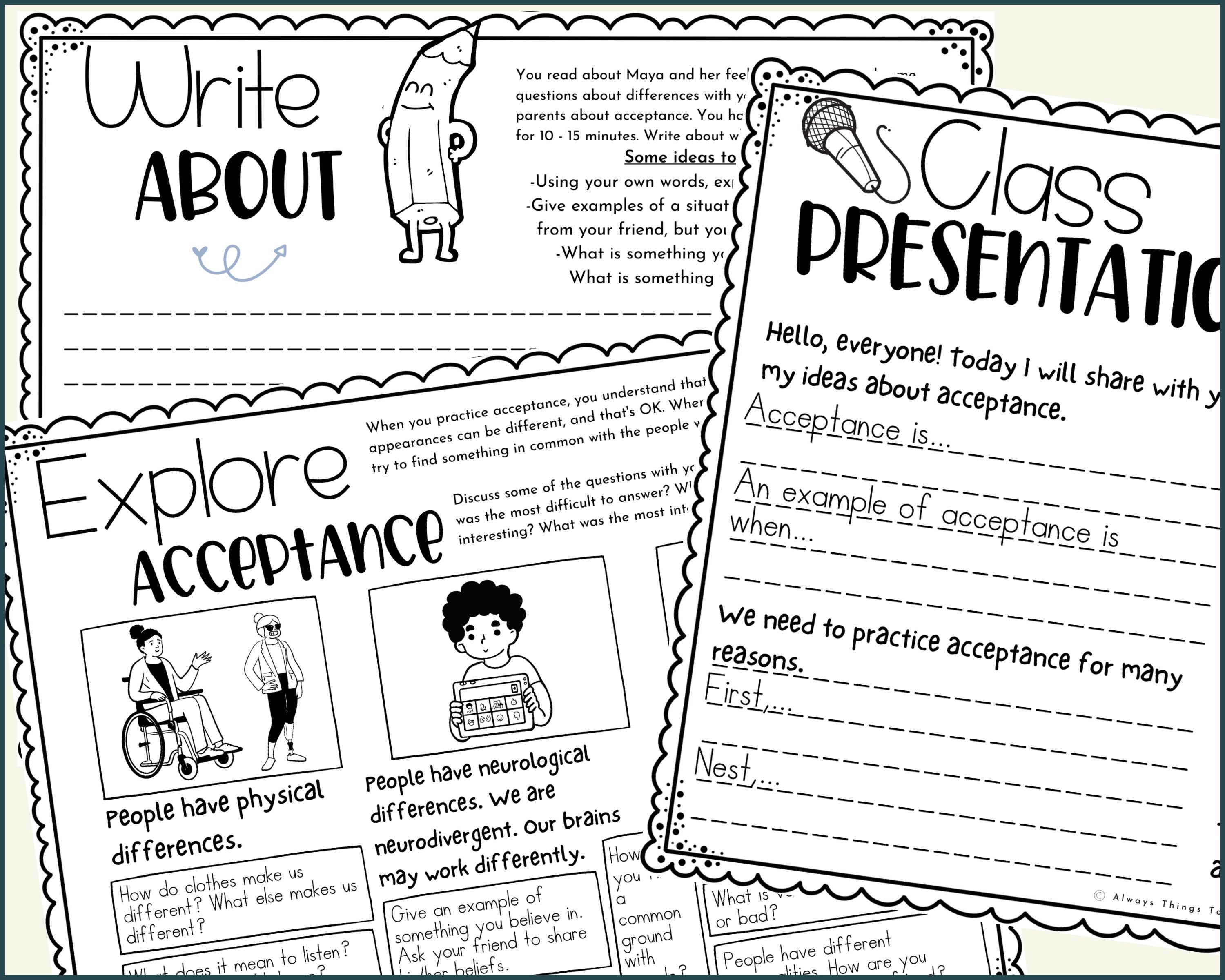 Neurodivergent Pride ADHD Acceptance ADHD Workbook for Kids ...