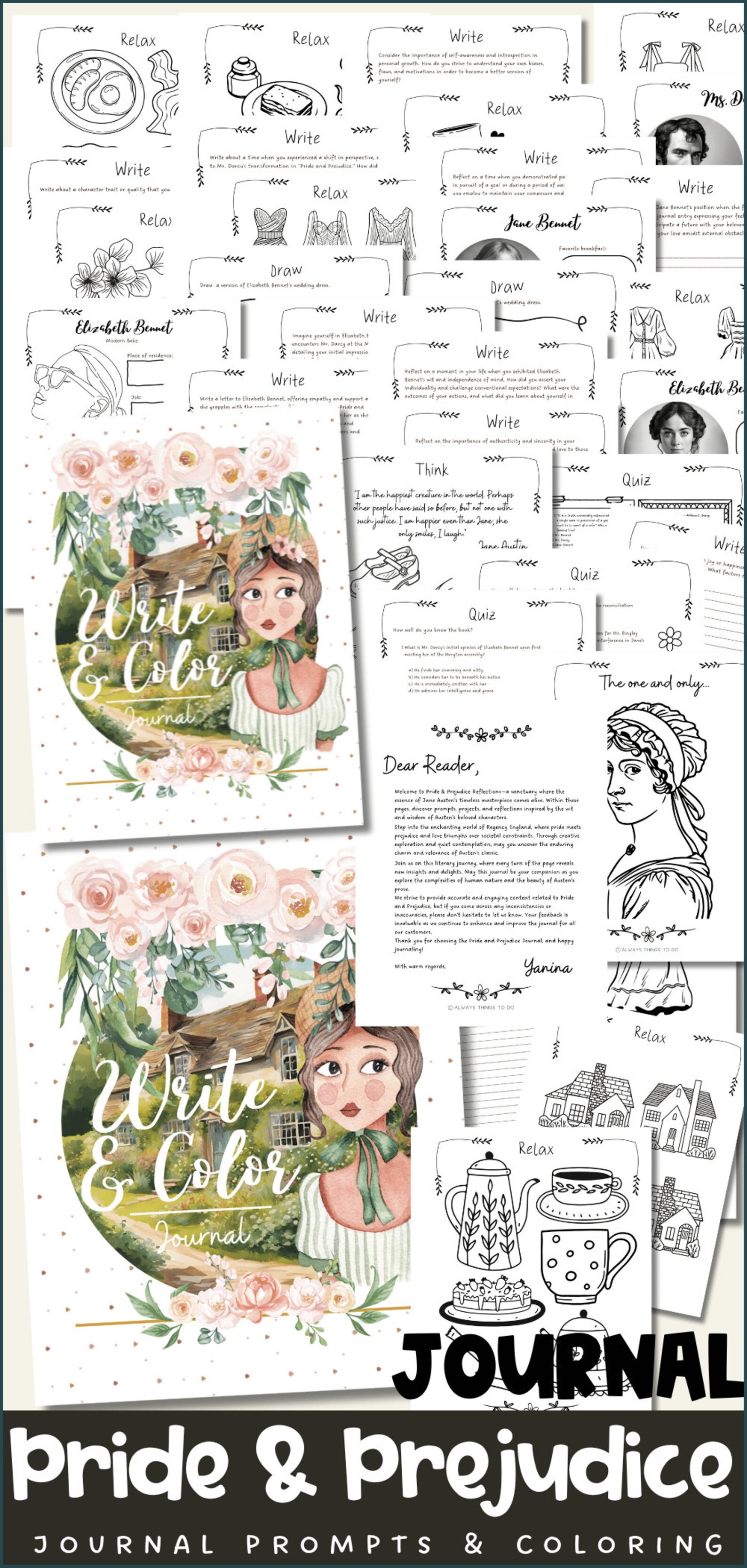 Pride and Prejudice Gift Pride and Prejudice Merch Pride and Prejudice ...