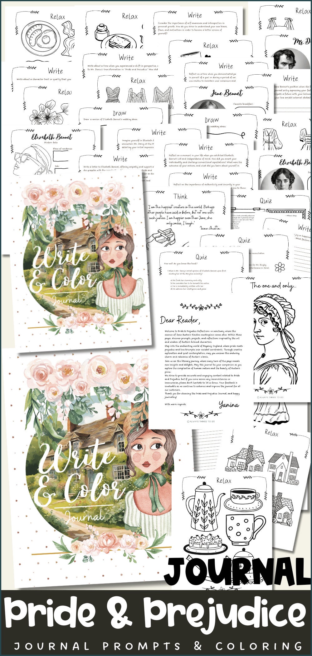 Pride and Prejudice Gift Pride and Prejudice Merch Pride and Prejudice ...