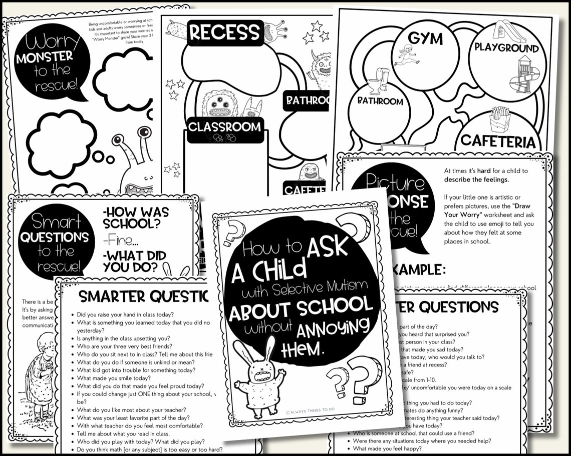 Selective Mutism Resource Parent Social Anxiety Tool for Parents ...