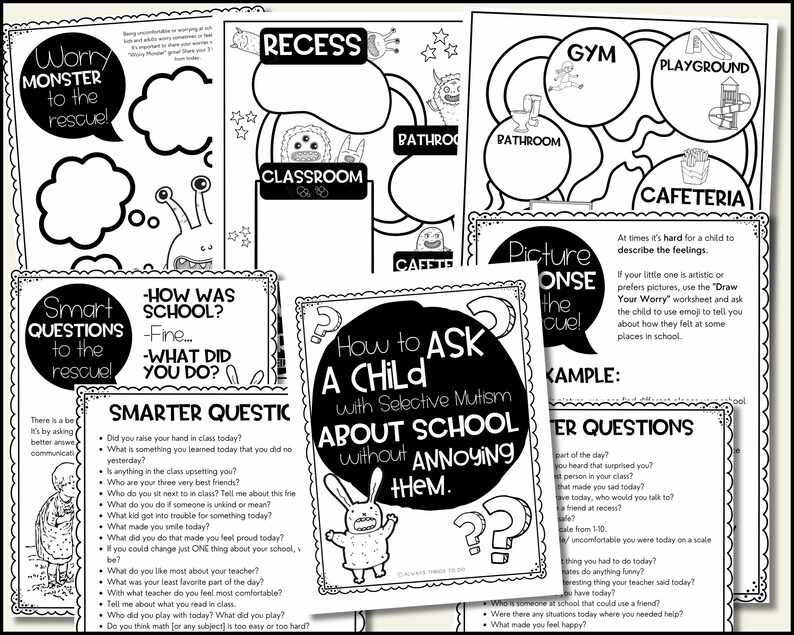 Selective Mutism Resource Parent Social Anxiety Tool for Parents ...