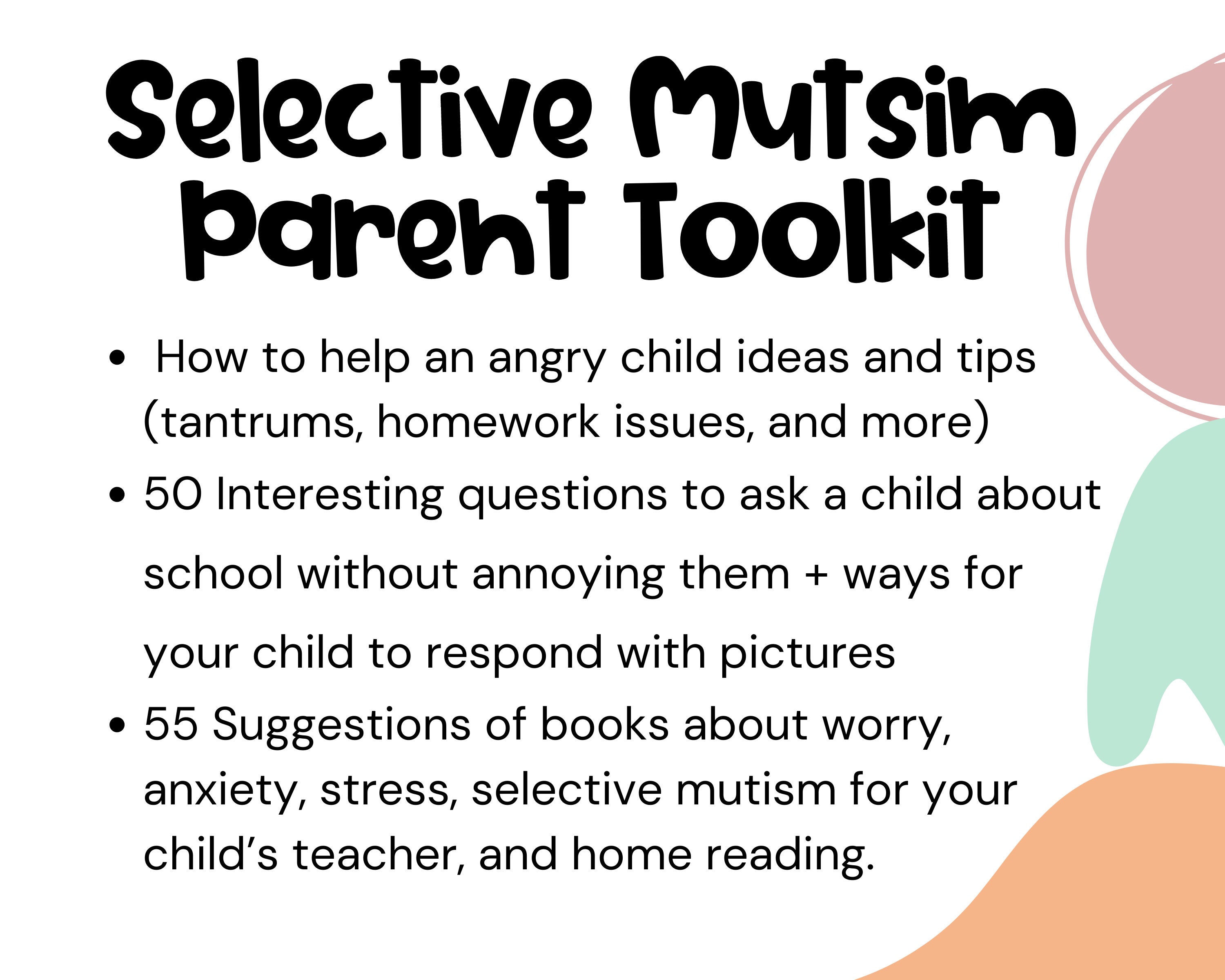 Social Anxiety Toolkit Selective Mutism IEP 504 Goals Selective Mutism ...