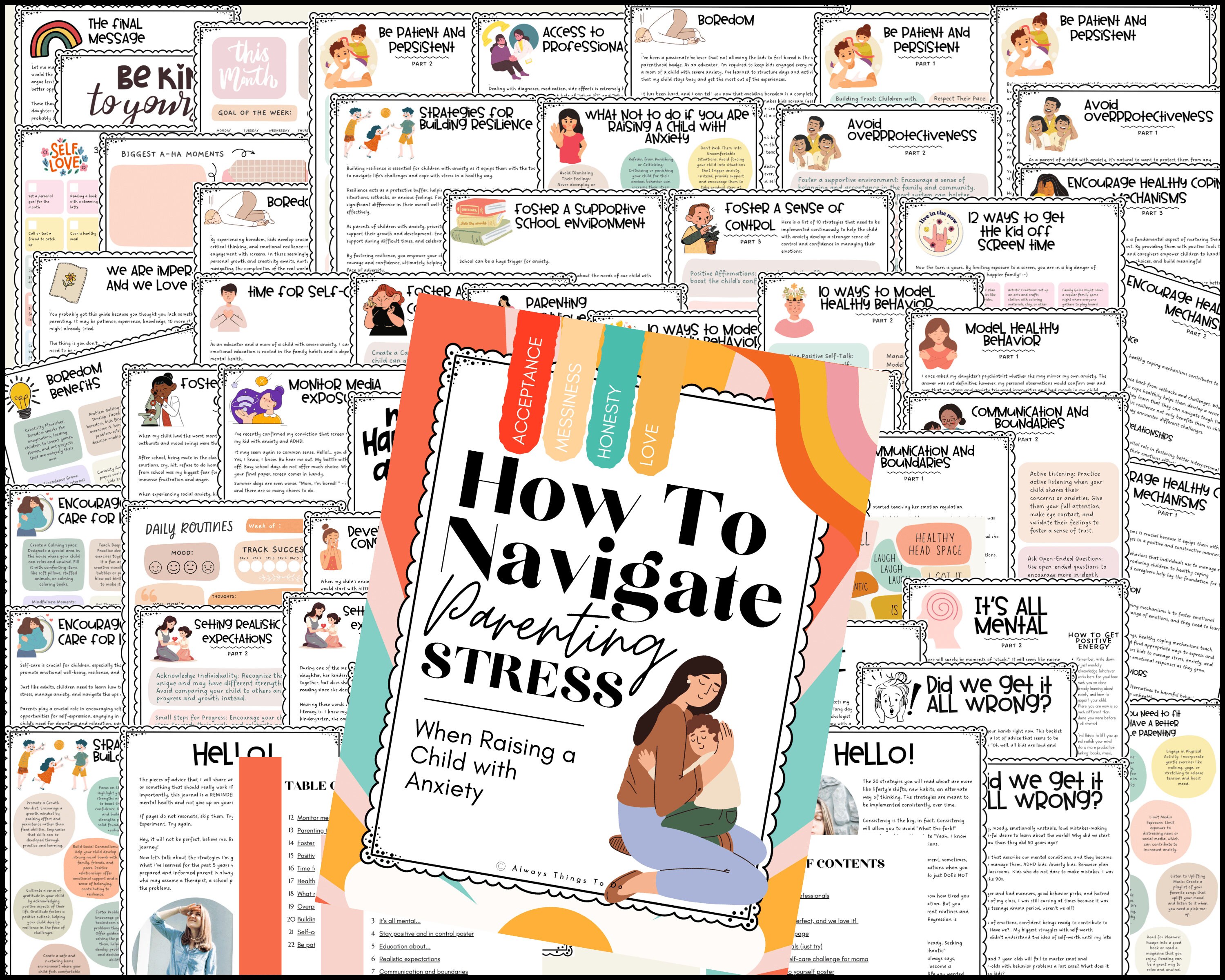 Parenting Worksheets Anxiety Kids Parents Tips for Raising a Child With ...