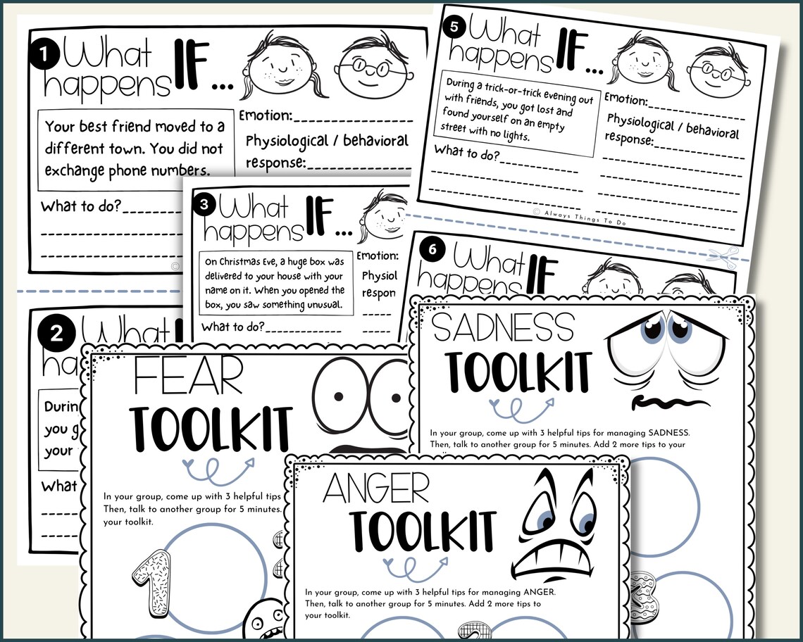 Kids Emotional Regulation Worksheets Kids Emotional Regulation Toolkit ...