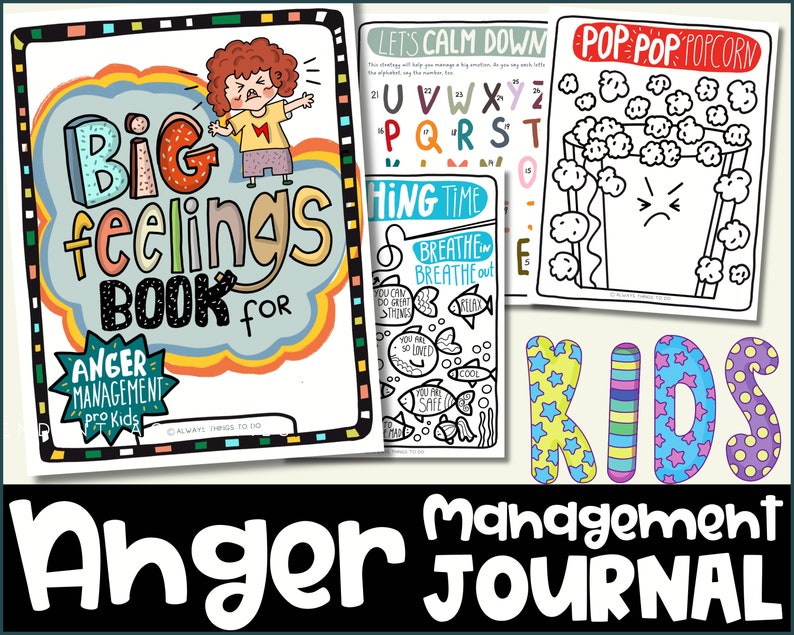 Anger Management Workbook for Kids Anger Management Worksheet Kids ...