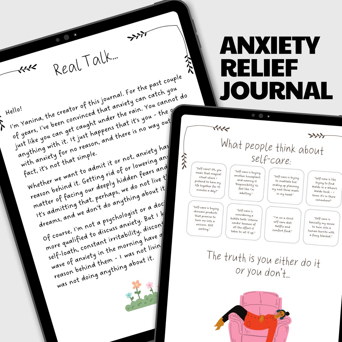 Mental Health Journal Printable With Therapy Prompts Mental Health ...