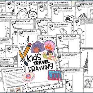 Kids Travel Journal Drawing Activities Travel Journal Kids Drawing ...
