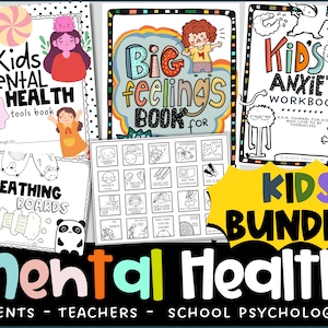 Mental Health Kids Activity Bundle Kids Mental Health Bundle Mental ...
