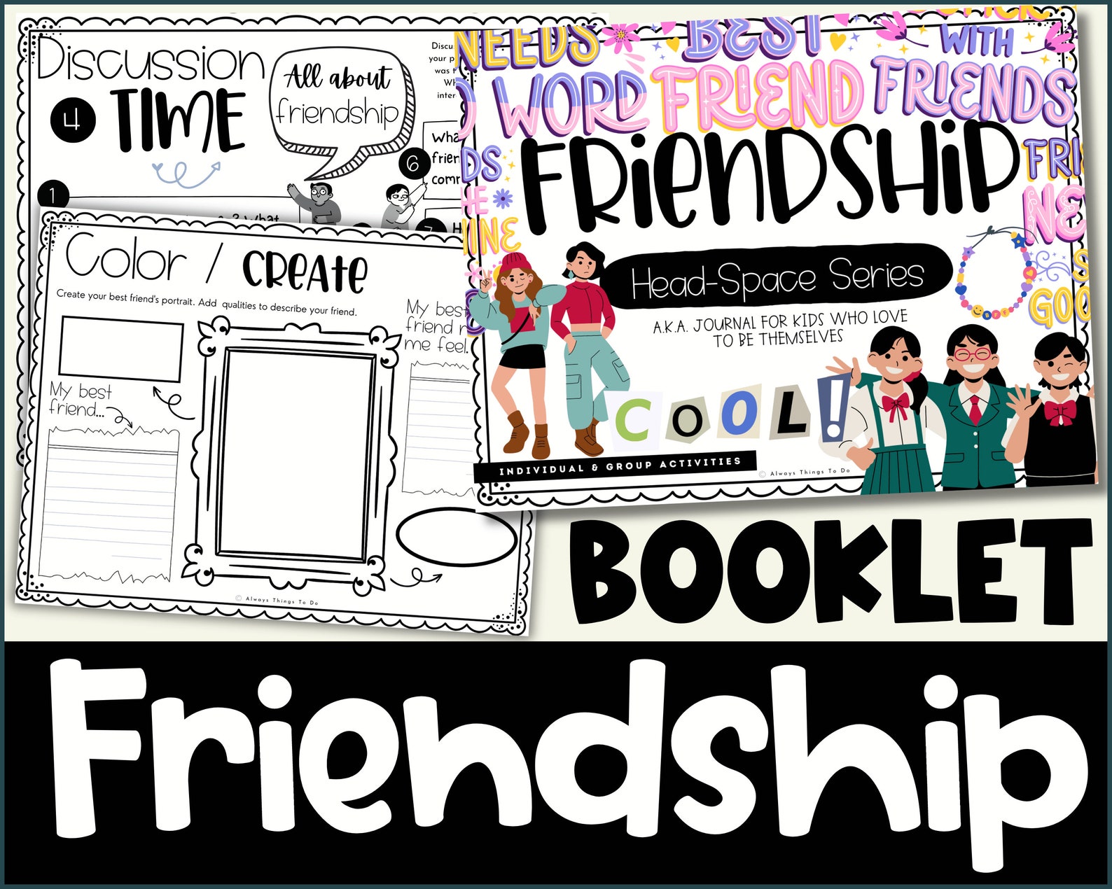 Friendship Worksheets for Kids Friendship Journal Friendship Printables ...