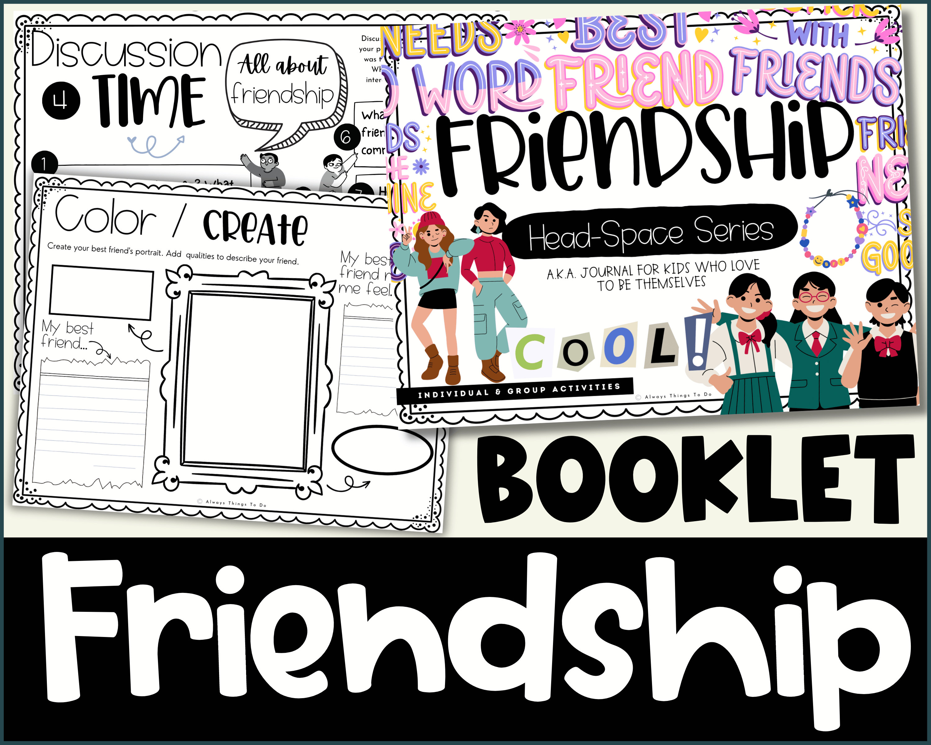 Friendship Worksheets for Kids Friendship Journal Friendship Printables ...