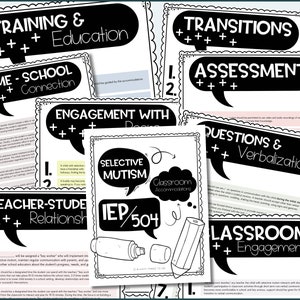 Selective Mutism IEP 504 Goals Selective Mutism Classroom ...