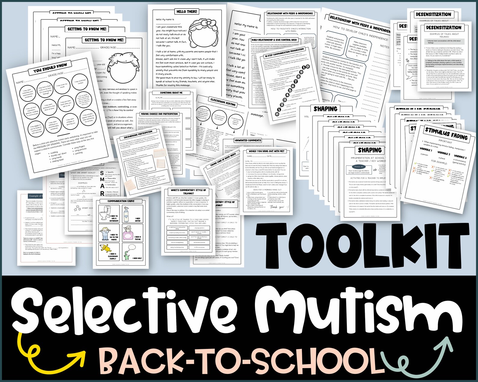 Selective Mutism Teacher Pack Selective Mutism Information Pack for ...