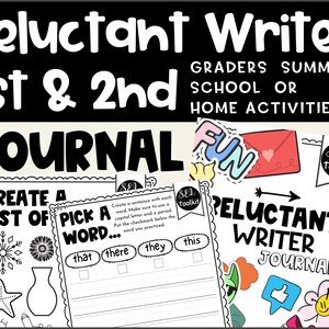 Kids Writing Worksheets for 1st and 2nd Graders Kids Summer Writing ...