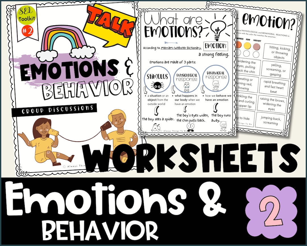Emotions Activity Emotions and the Body Worksheets Kids Emotions ...