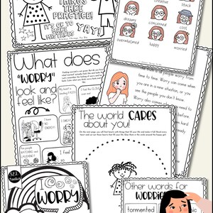Worry Journal Kid Worry Worksheets for Kids Worry Journal Printable ...