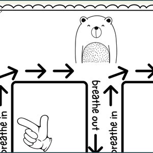 Breathing Board Breathing Cards Mindful Breathing Tool Mindful ...