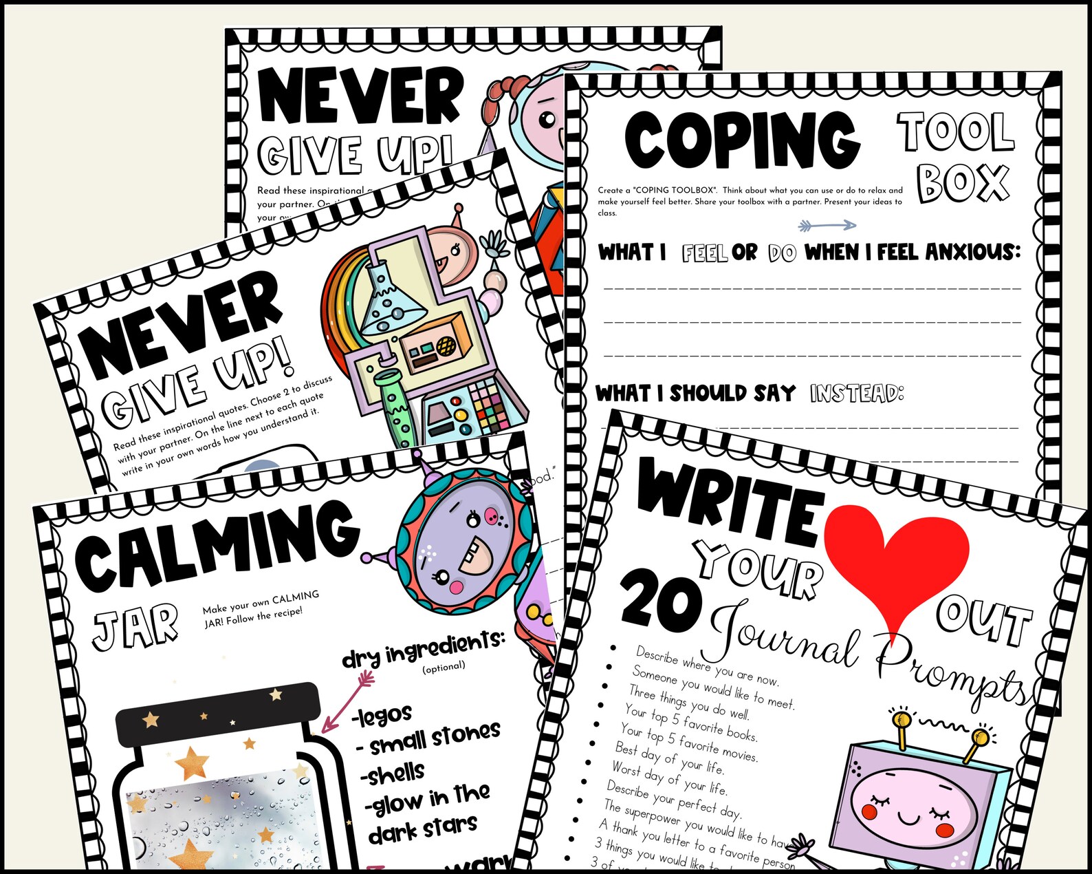 Stress Management Workbook Kids Stress Management Journal for Kids ...