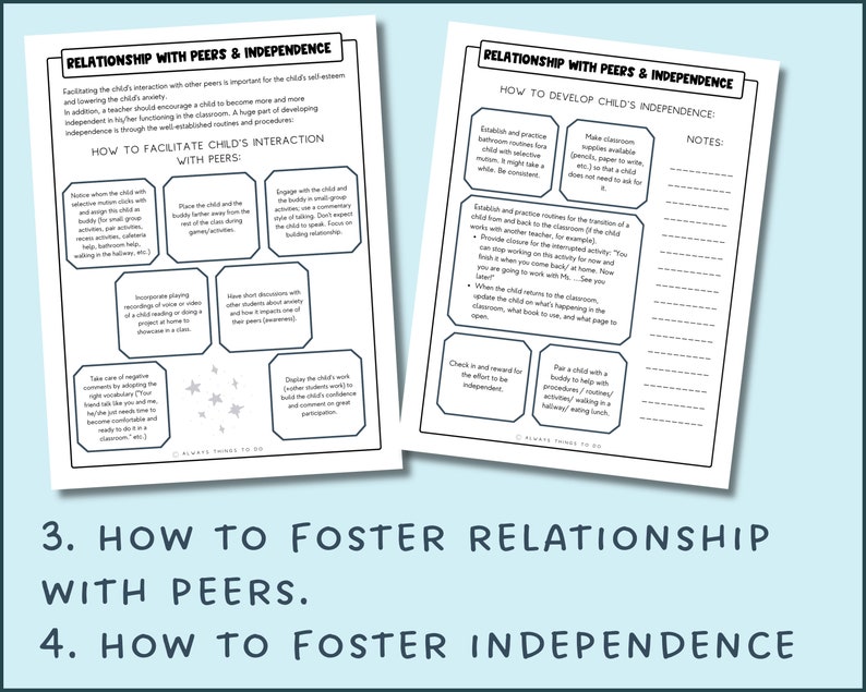 Selective Mutism Classroom Accommodations Selective Mutism Anxiety ...