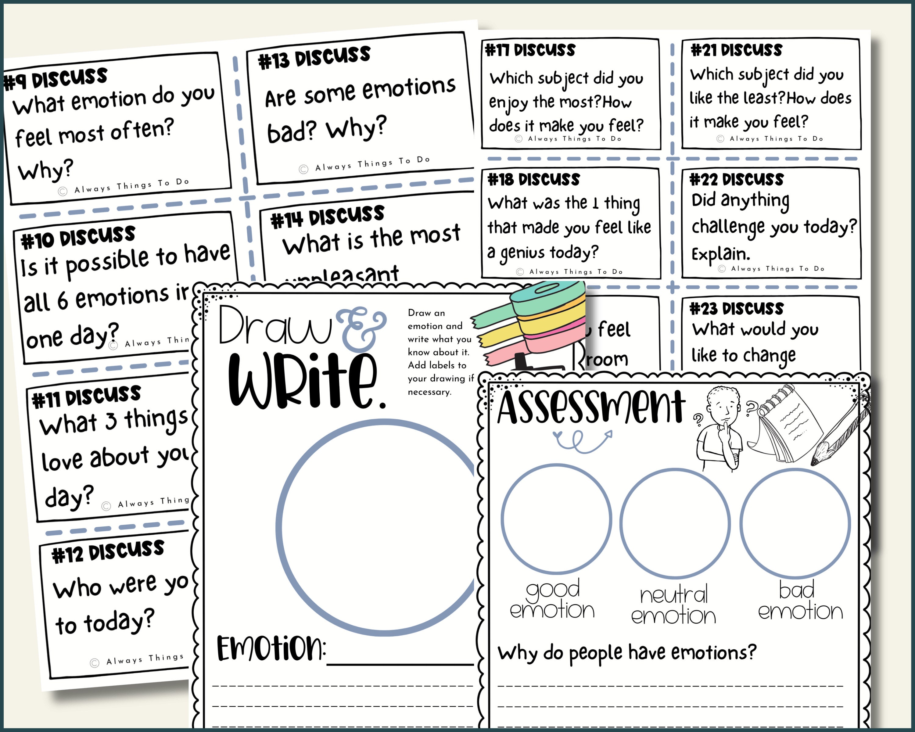 Emotions Activity Emotions and the Body Worksheets Kids Emotions ...