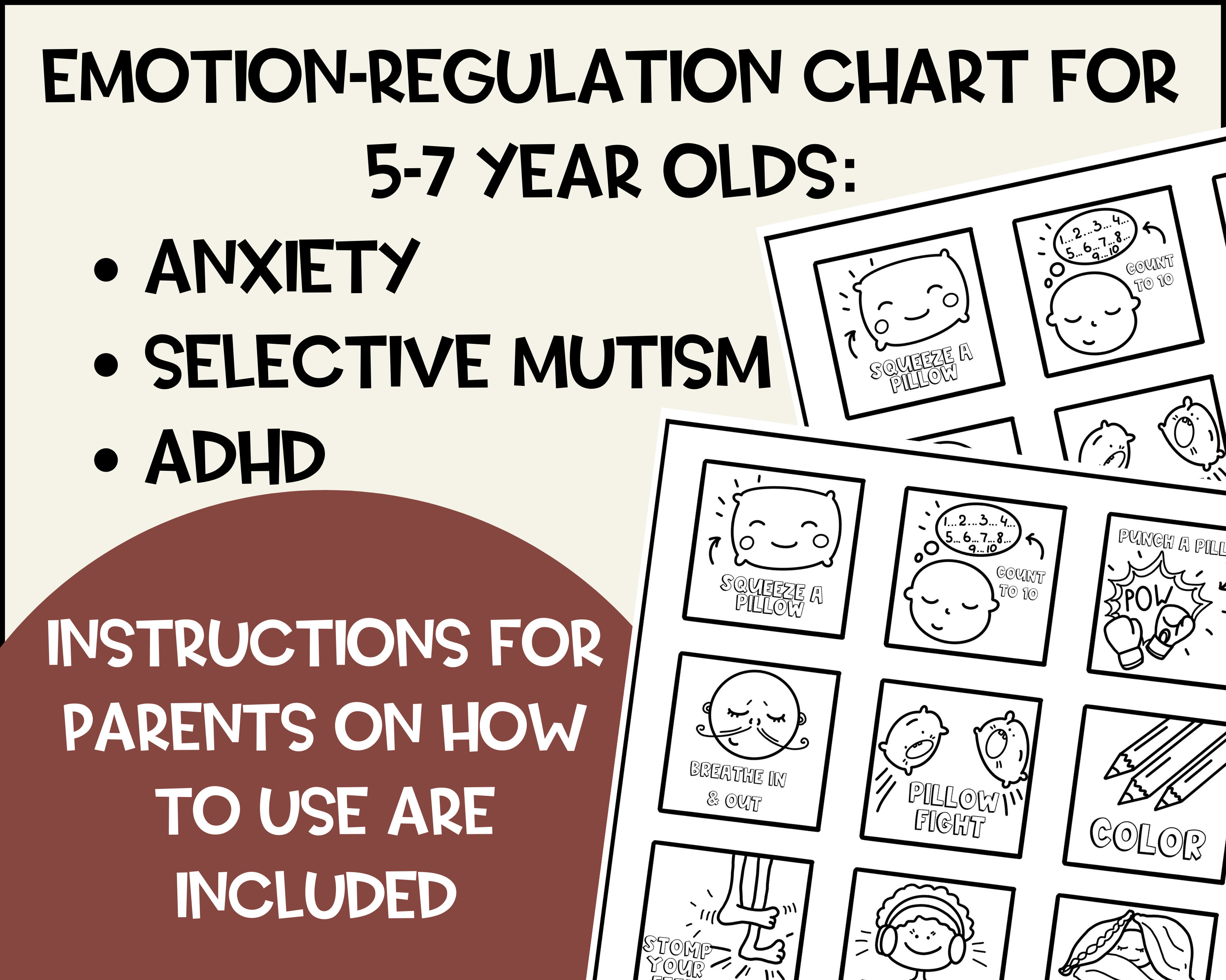 Emotional Regulation Poster for Kids Emotional Regulation Kids Chart ...