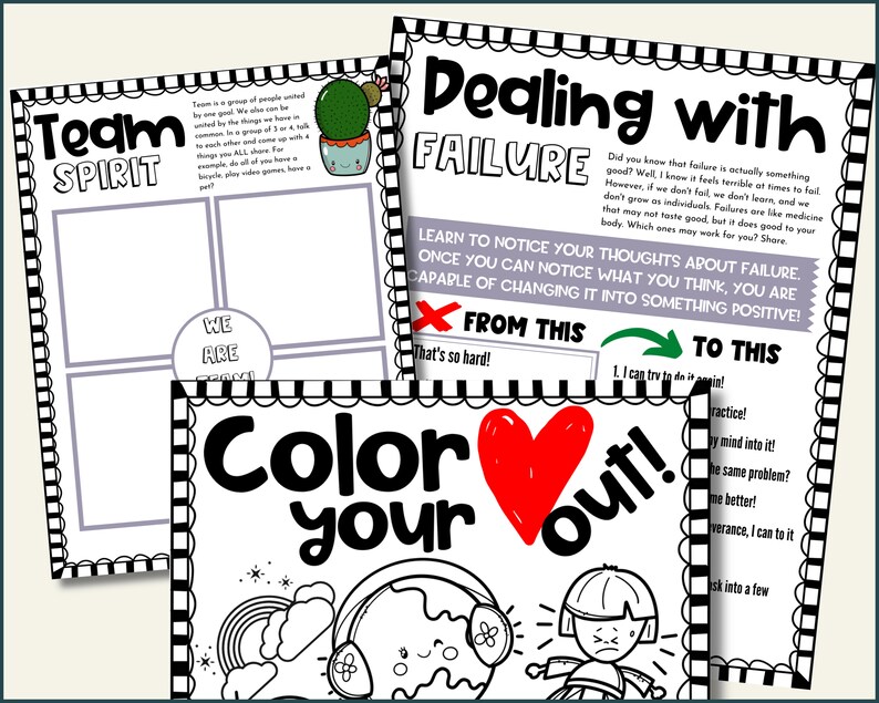 Anxiety Worksheets for Kids Anxiety Workbook for Kids Anxiety Journal ...