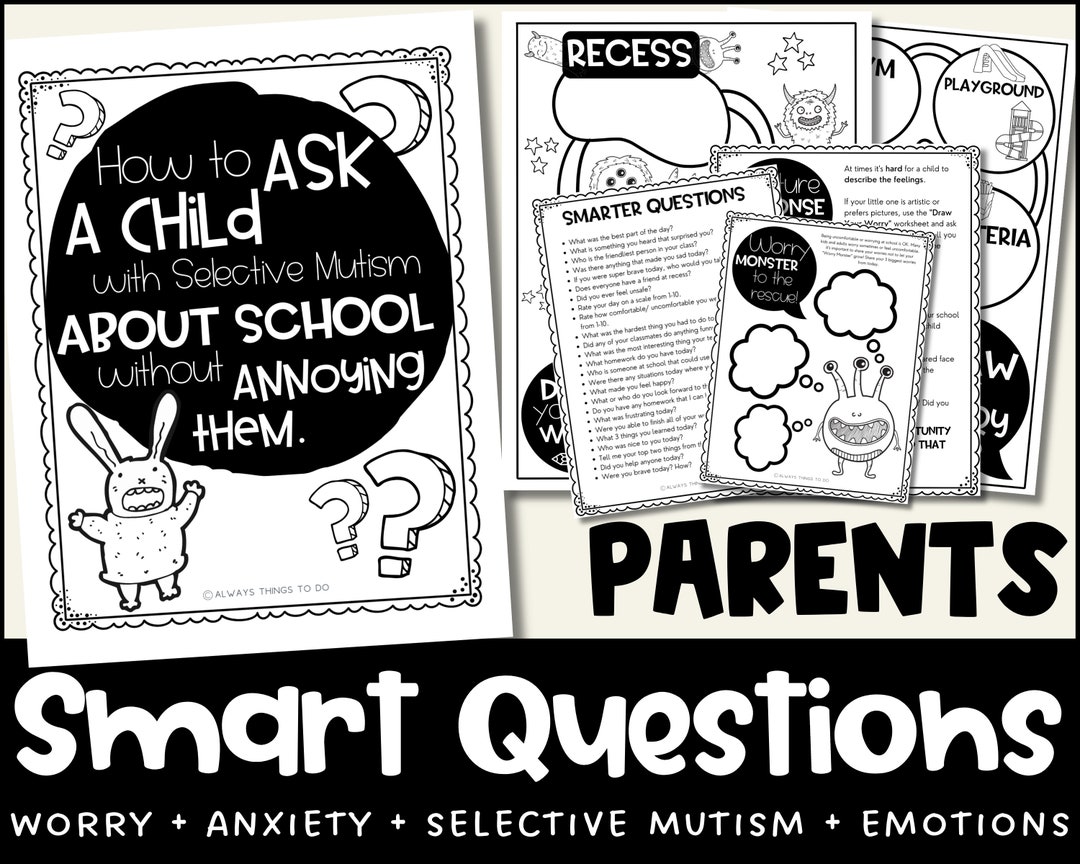 Selective Mutism Resource Parent Social Anxiety Tool for Parents ...