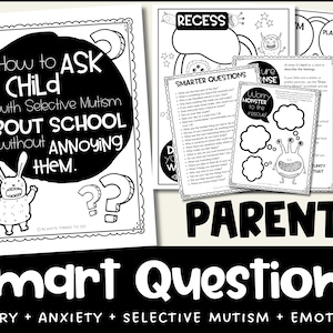 Selective Mutism Resource Parent Social Anxiety Tool for Parents ...