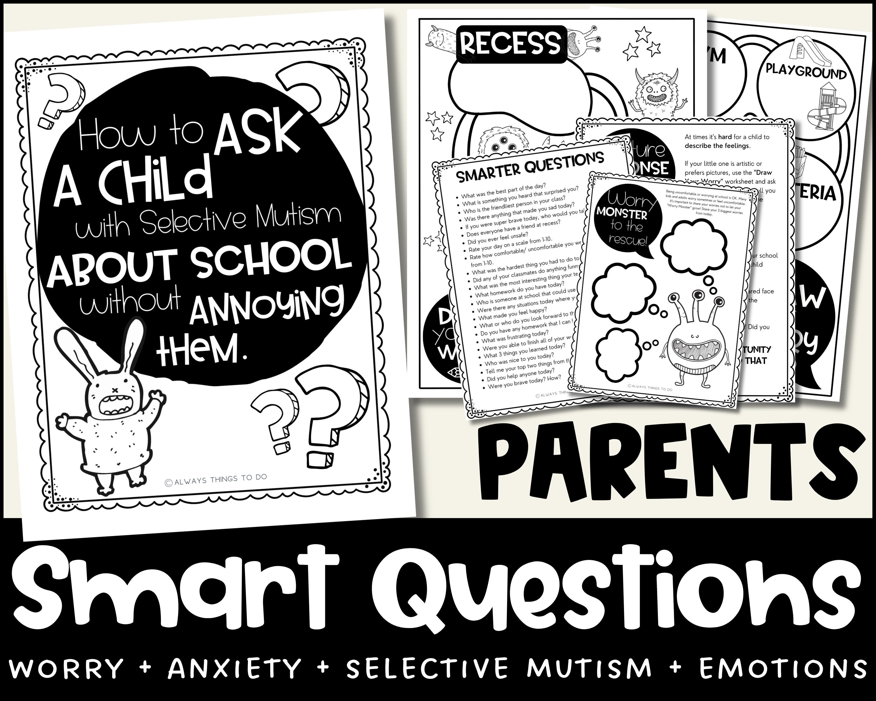 Selective Mutism Resource Parent Social Anxiety Tool for Parents ...