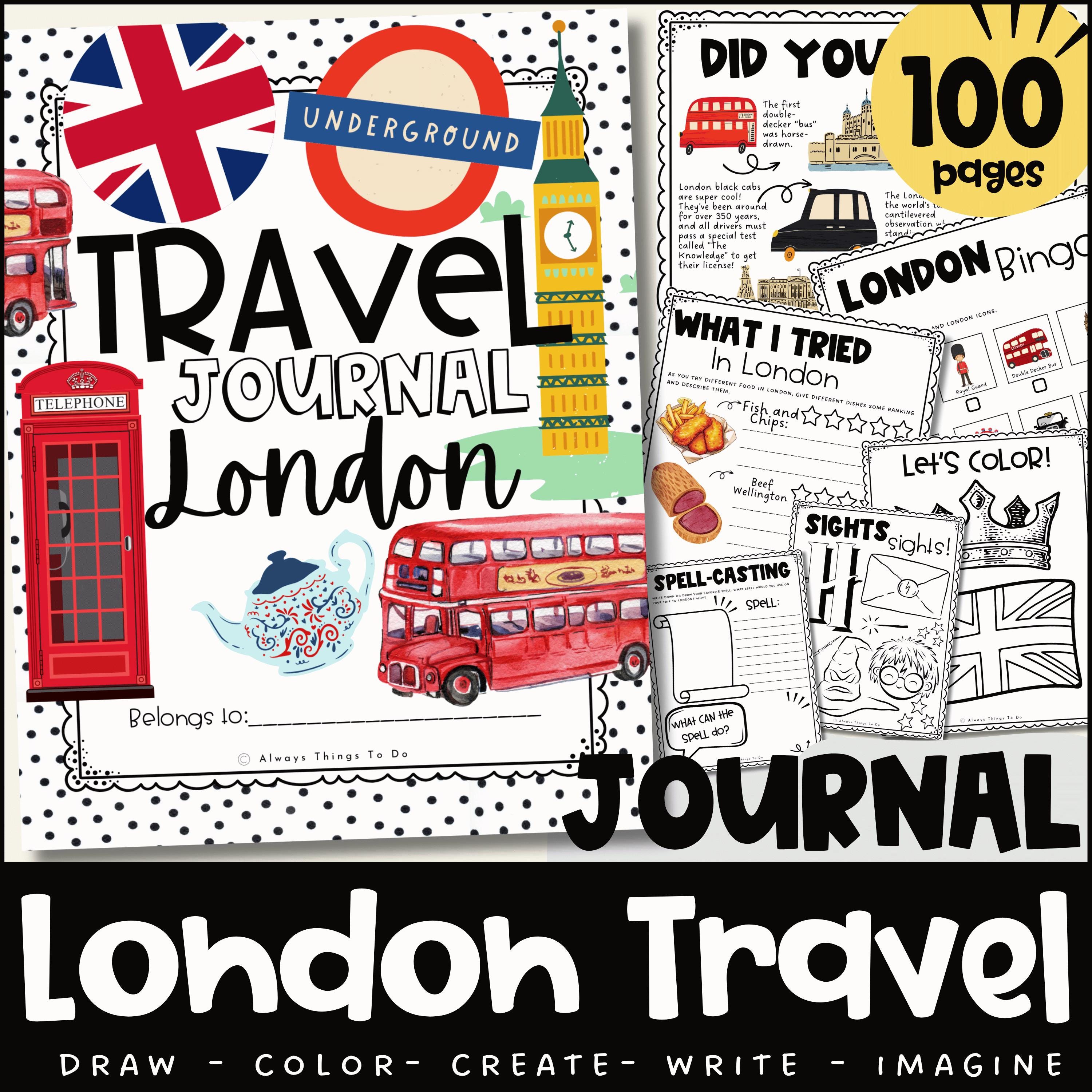 Kids Travel Journal London Kids Travel Activities London Kids Travel ...
