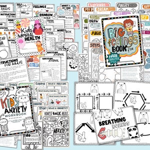 Mental Health Kids Activity Bundle Kids Mental Health Bundle Mental ...