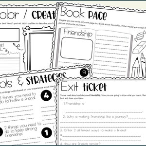 Friendship Worksheets for Kids Friendship Journal Friendship Printables ...