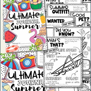 Kids Summer Journal Printable Summer Activity for Kids Summer Activity ...