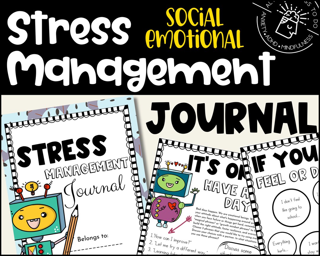 Anxiety Kids Journal Stress Management Workbook Stress Management Ebook ...