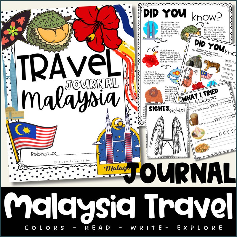 Journal Malaysia - Etsy