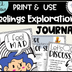Feelings Worksheets Feelings Journal Feelings Printable Pages for 2nd ...