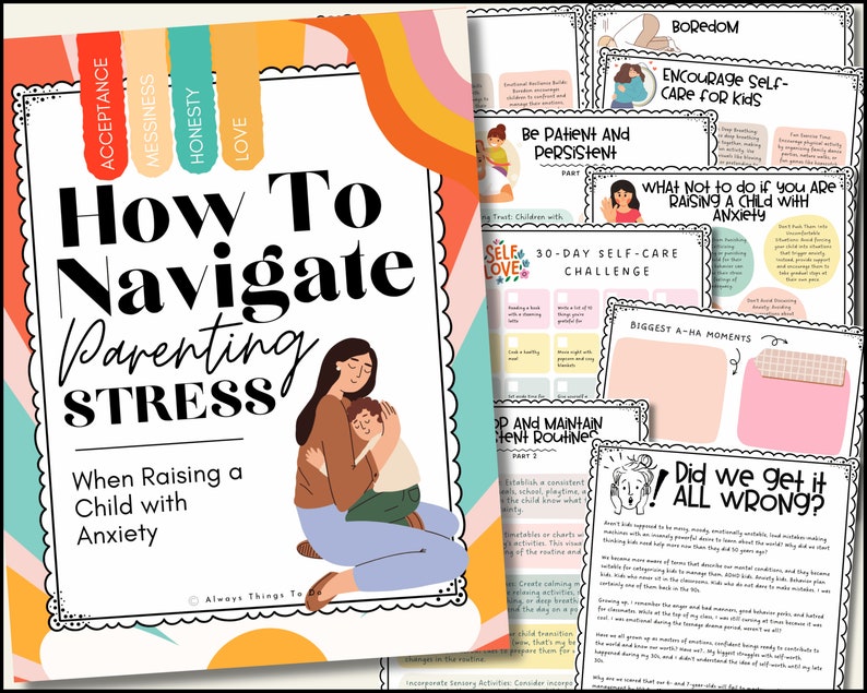 Parenting Worksheets Anxiety Kids Parents Tips for Raising a Child With ...