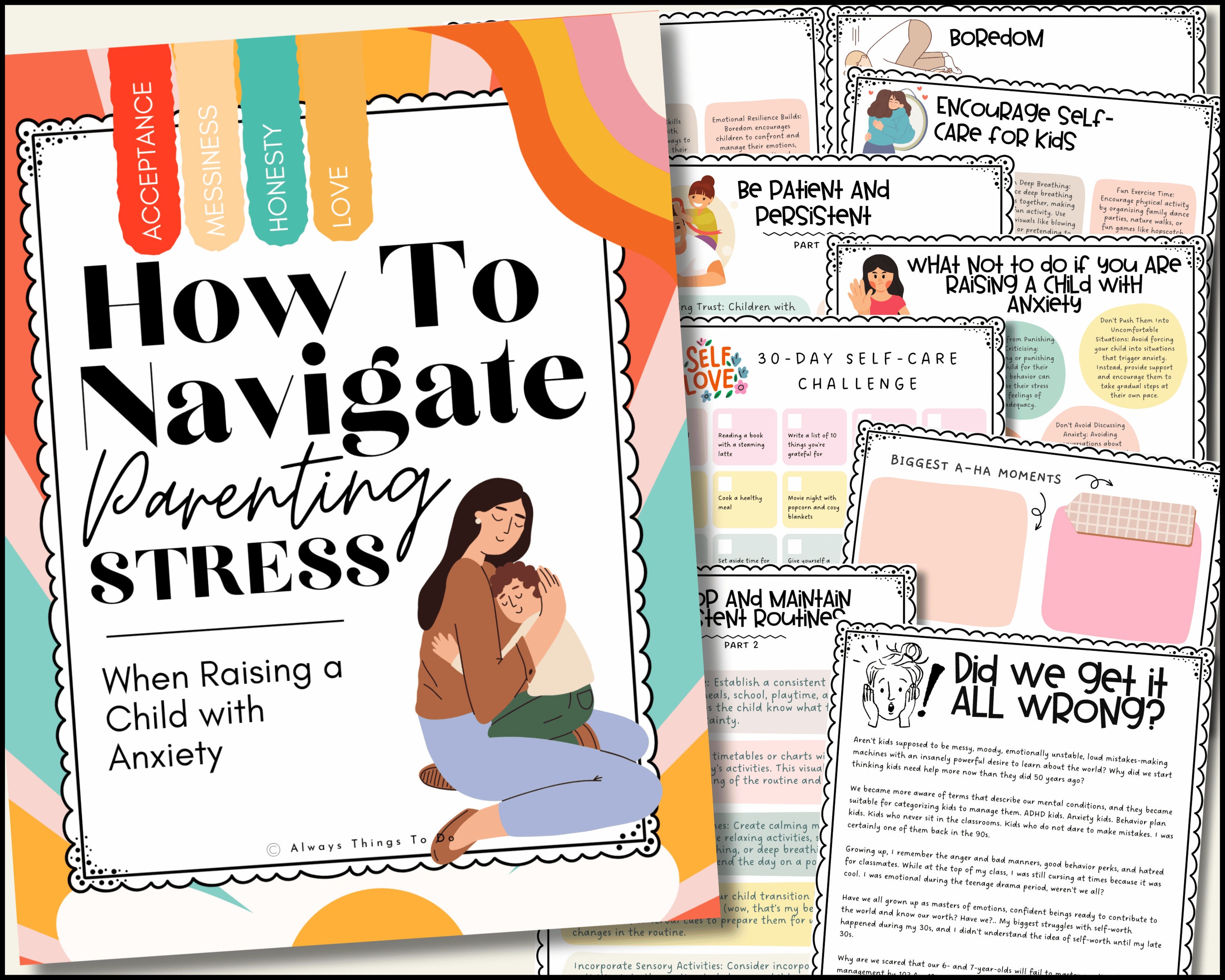 Parenting Worksheets Anxiety Kids Parents Tips for Raising a Child With ...