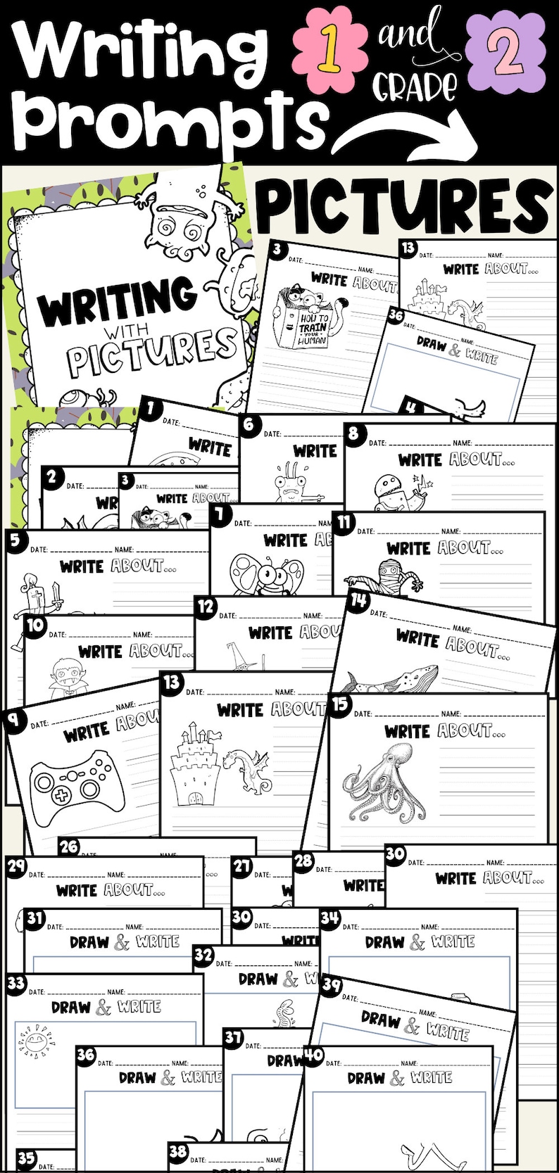 Kids Writing Prompts for Kids Writing Journal Writing Prompts Journal ...