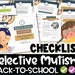 Selective Mutism Back to School Checklist Selective Mutism School Tips ...