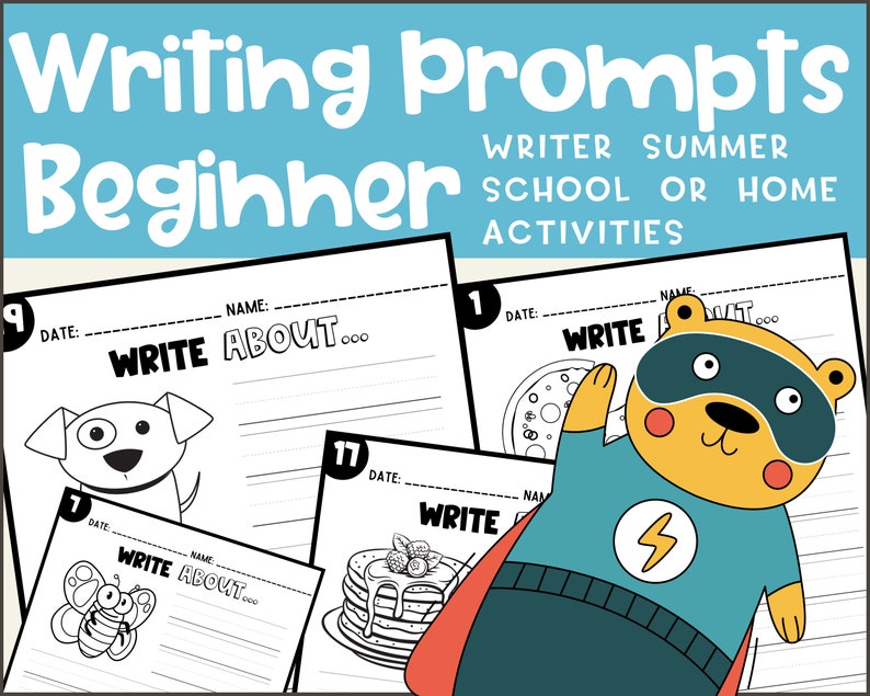 Writing Prompts for Kids Writing Practice Sheet for Kids Writing ...