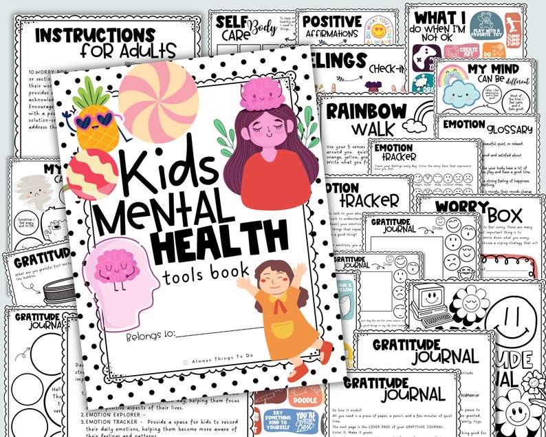 Anxiety Worksheet for Kids Worksheets for Anxiety Kids Journal for ...