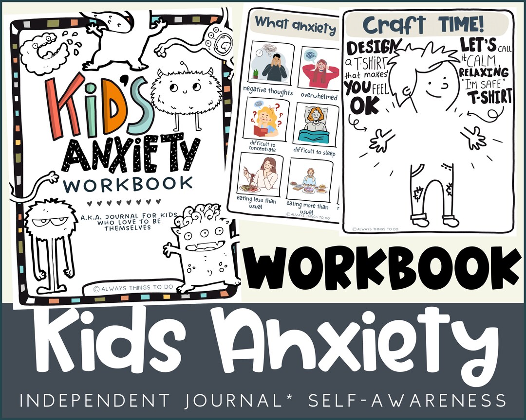 Anxiety Workbook for Kids Worry Worksheets Anxiety Worksheets for Kids ...